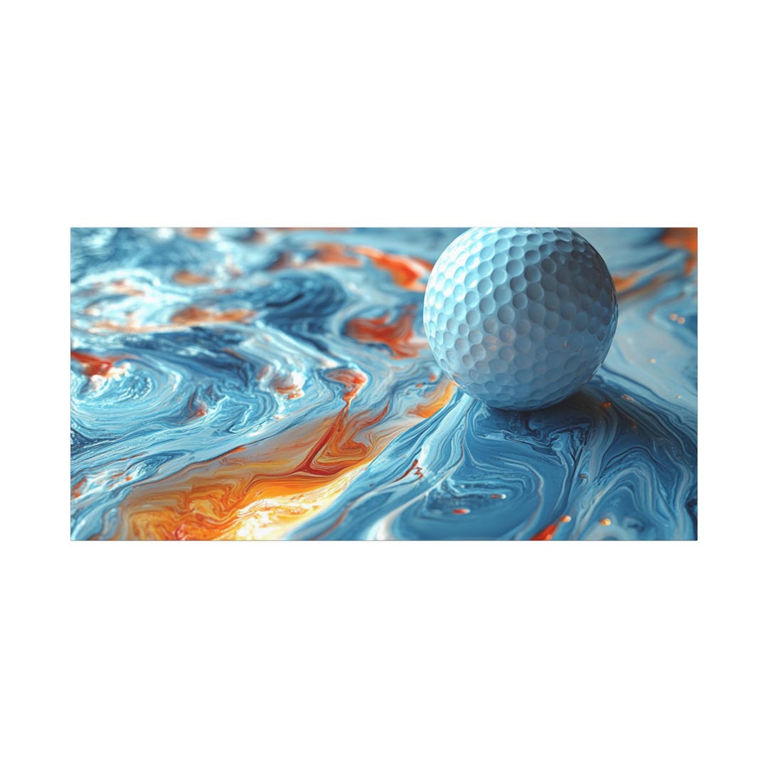 Abstract Golf Art Canvas,modern Wall Decor for Golf Lovers,golf Wall ...