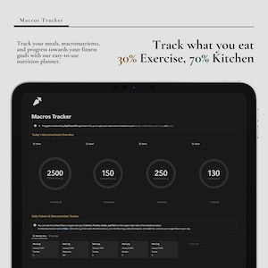 Notion Fitness Planner, Notion Template 2026, Notion Weight Loss ...