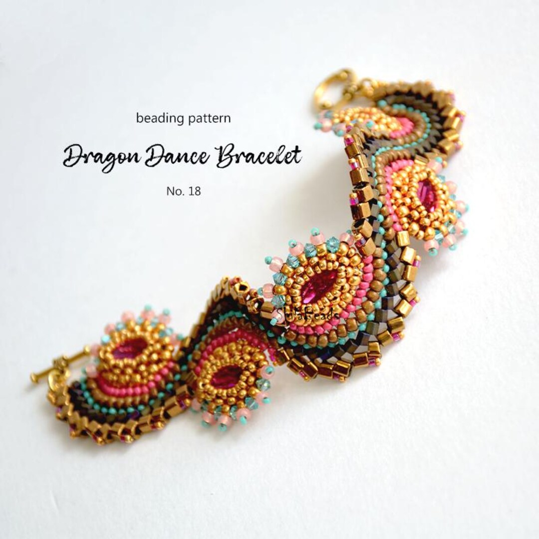 Jewelry Making, Beaded Bracelet With Seed Beads, Crystals and Pearls ...