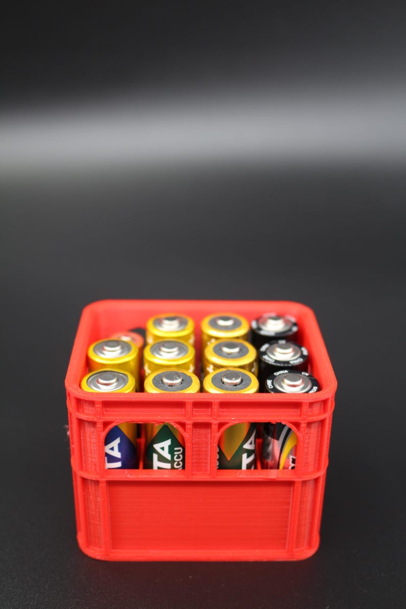 Battery Holderer Organizer 3D Print for Office Battery Storage ...
