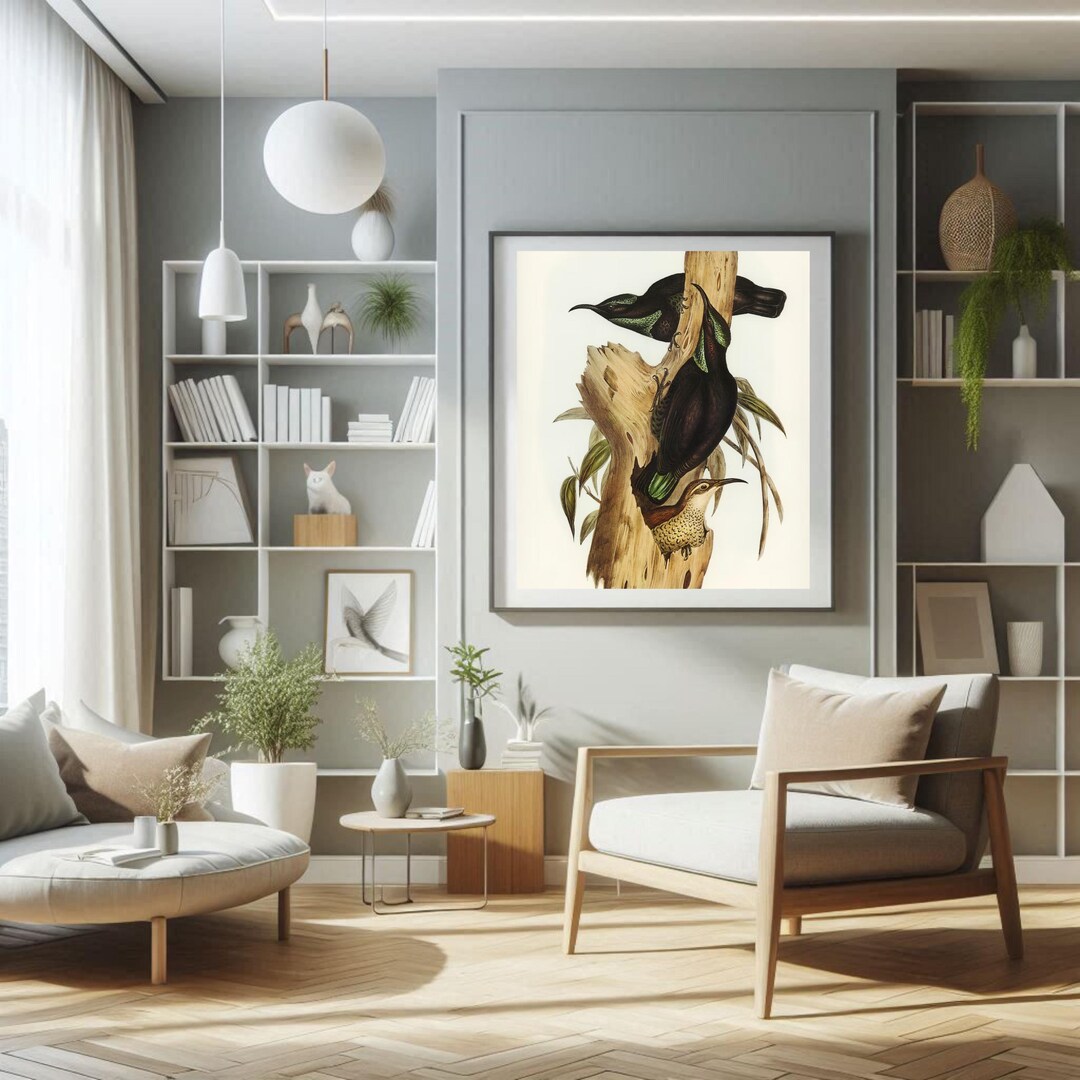Blackbird Digital Wall Art | Nature Print | Wildlife Art | Bird Lover ...