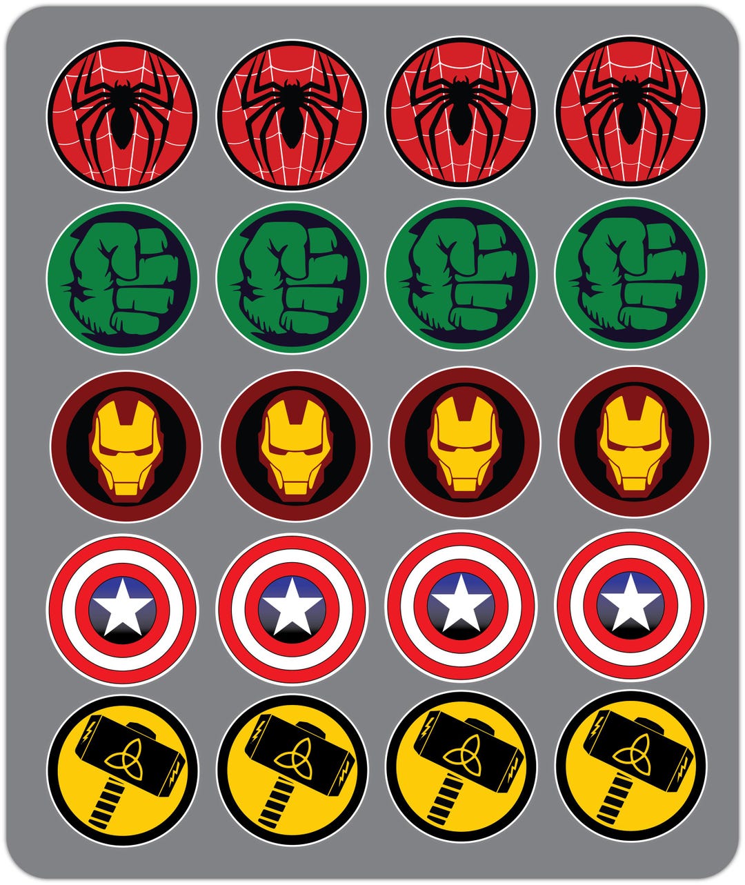 Super Hero Captain America Ironman Spiderman Thor Hulk Kids Cake ...
