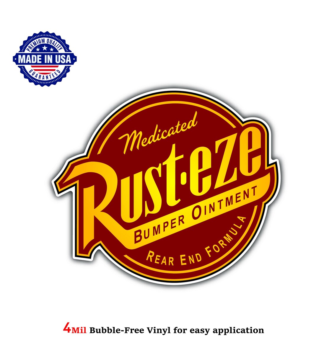 Custom Customrusty RUST-EZE Cars Vinyl Decal Sticker Car Truck Bumper ...
