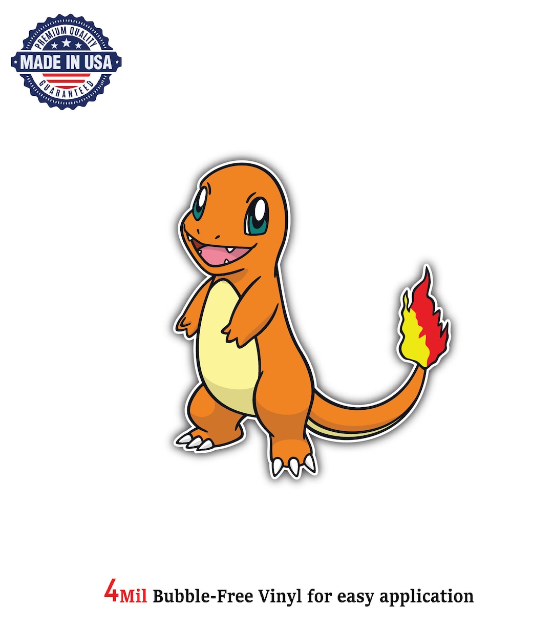 CHARMANDER PIKACHU POKEMON Pokeball Vinyl Decal Sticker Car Truck ...