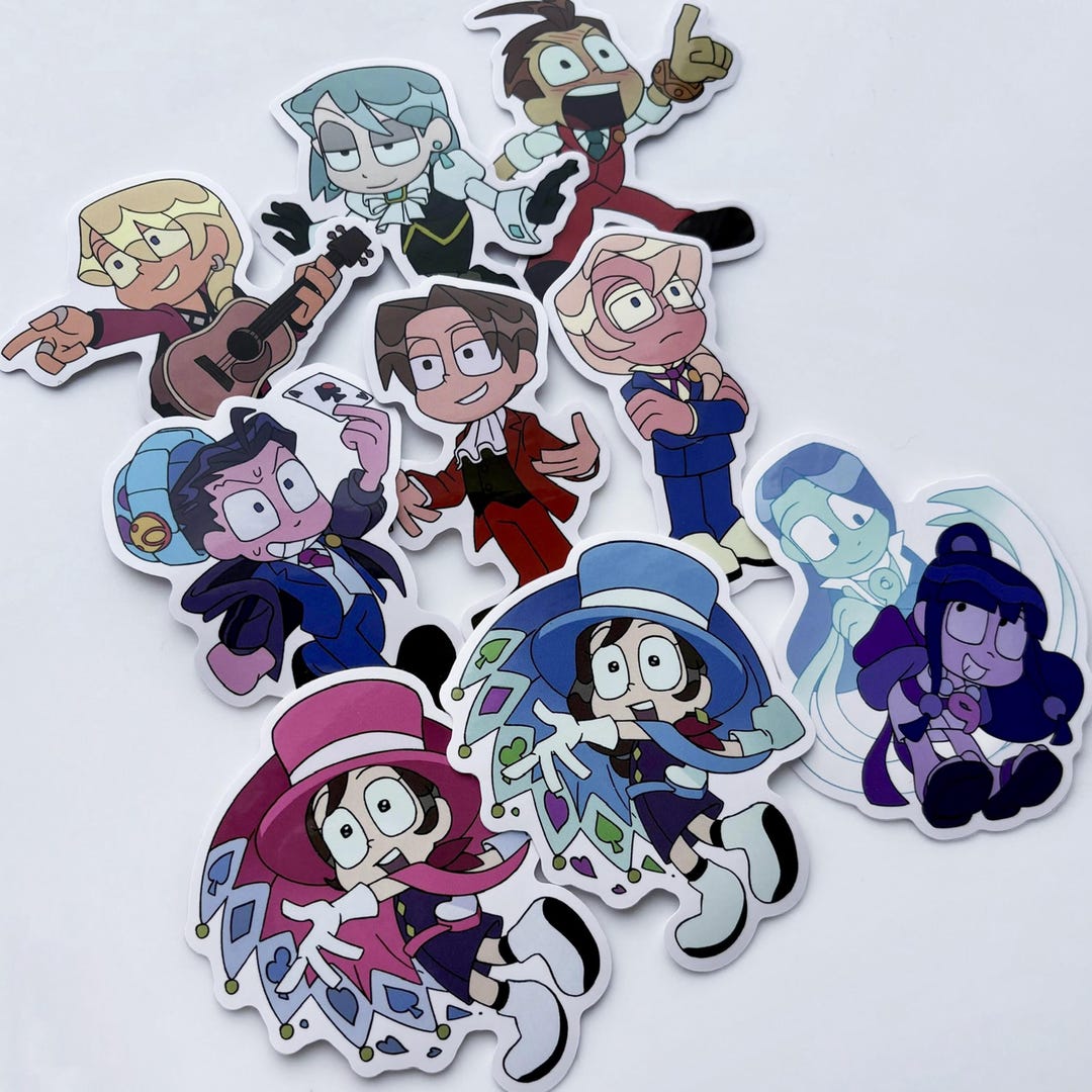 AA - Ace Attorney Vinyl Stickers - Etsy