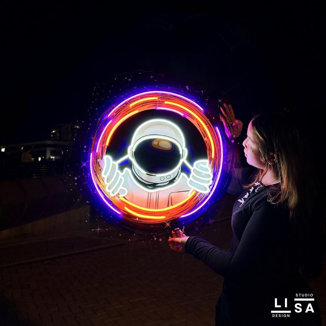 Astronaut Sign, Bedroom Neon Sign, Astronaut Neon Sign, Custom Sign for ...