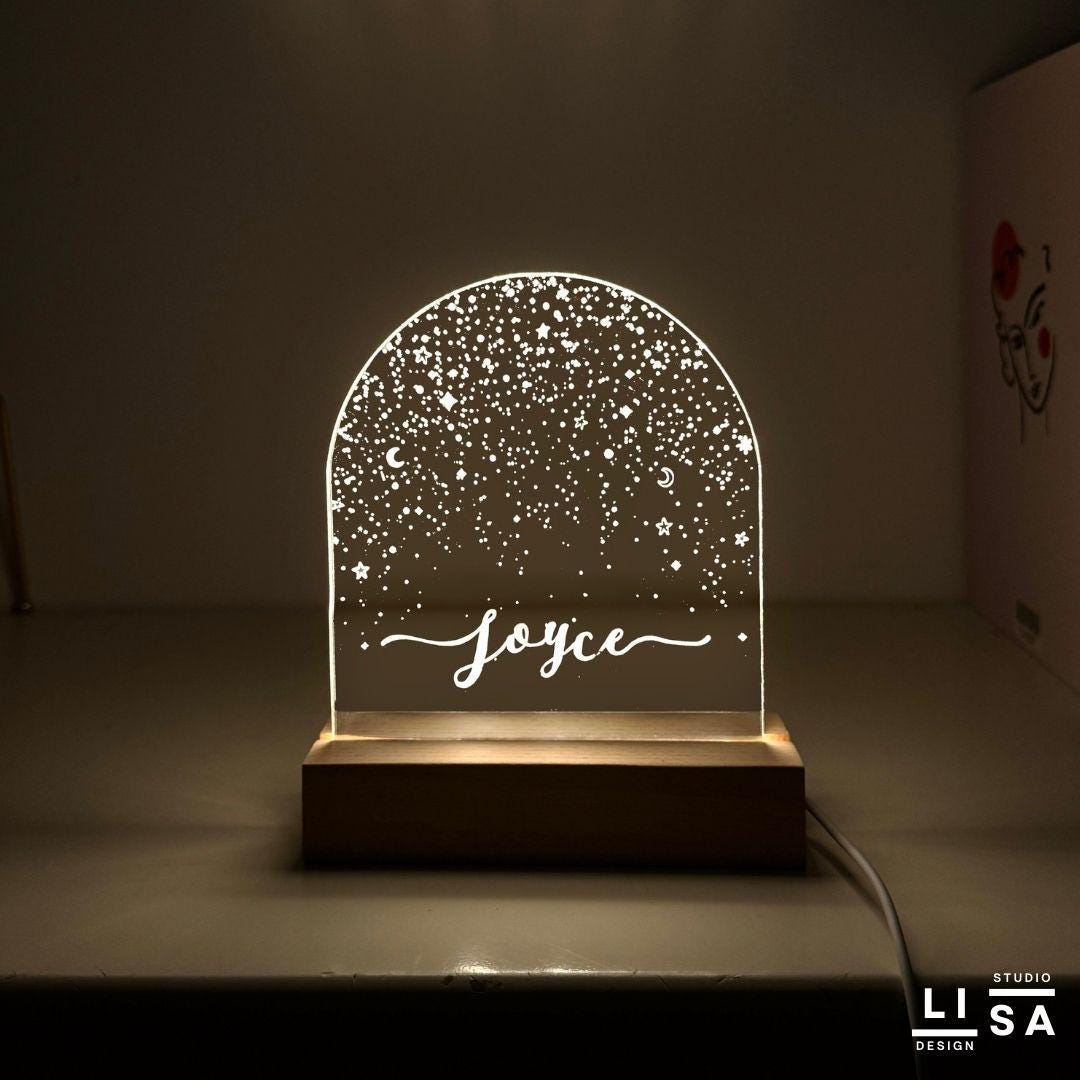 Personalized Night Light, Custom Name Night Light, Acrylic Night Light, Custom Night Light ...