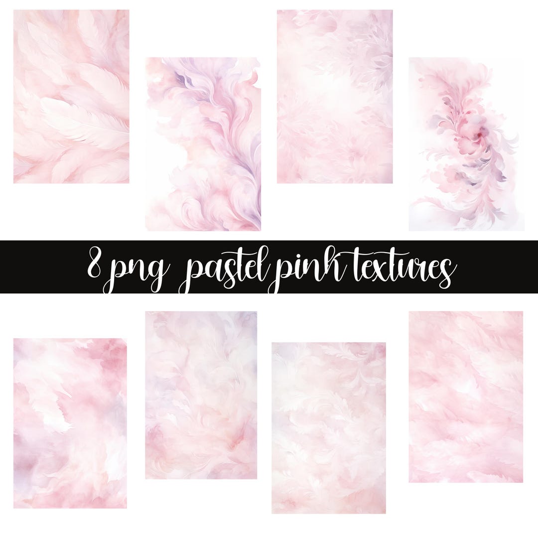 Pastel Pink Watercolor Background, Texture Digital Papers, PNG, Soft ...