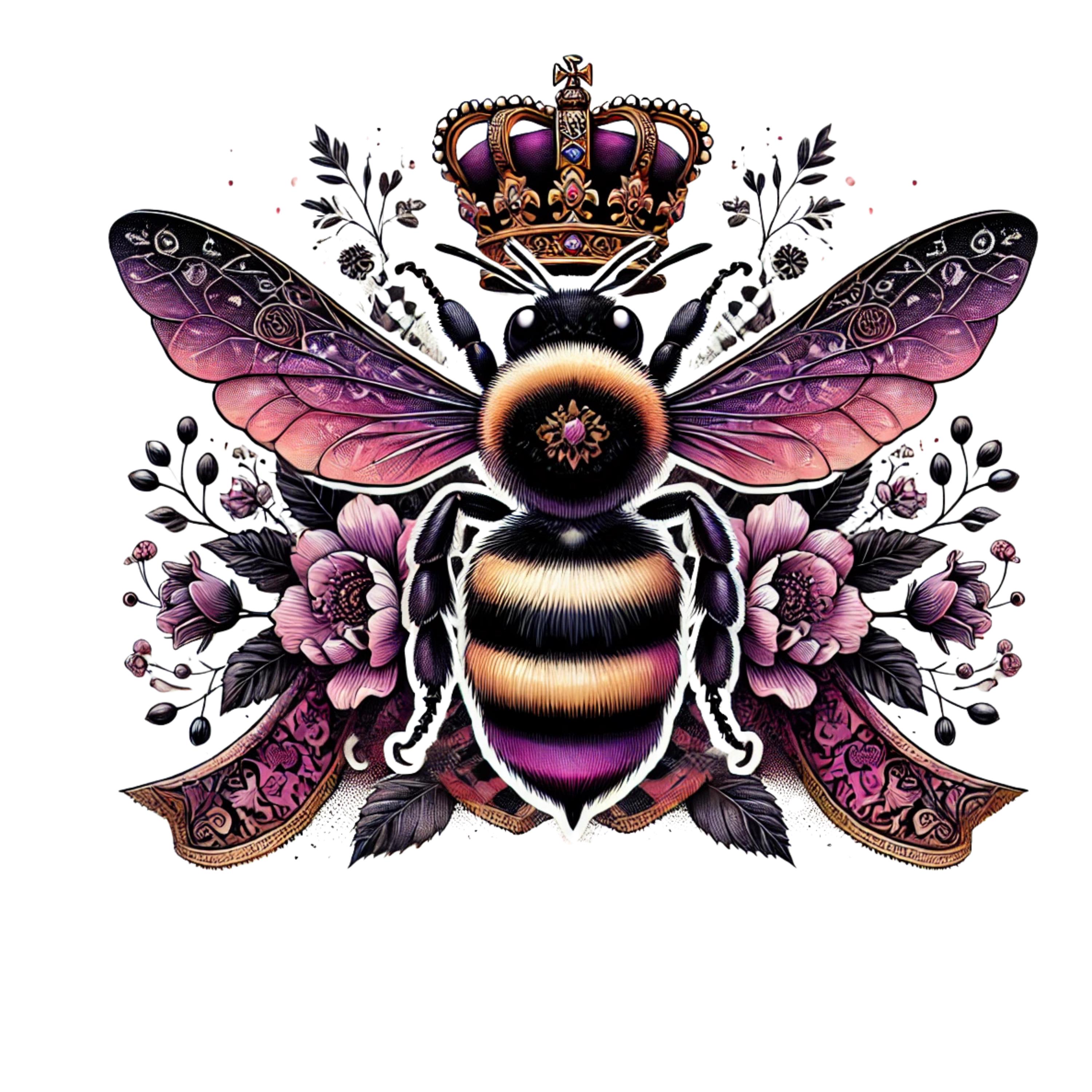 Queen Bee Clipart Bundle, Bee Png Files, Spring Clipart, Honeybee ...