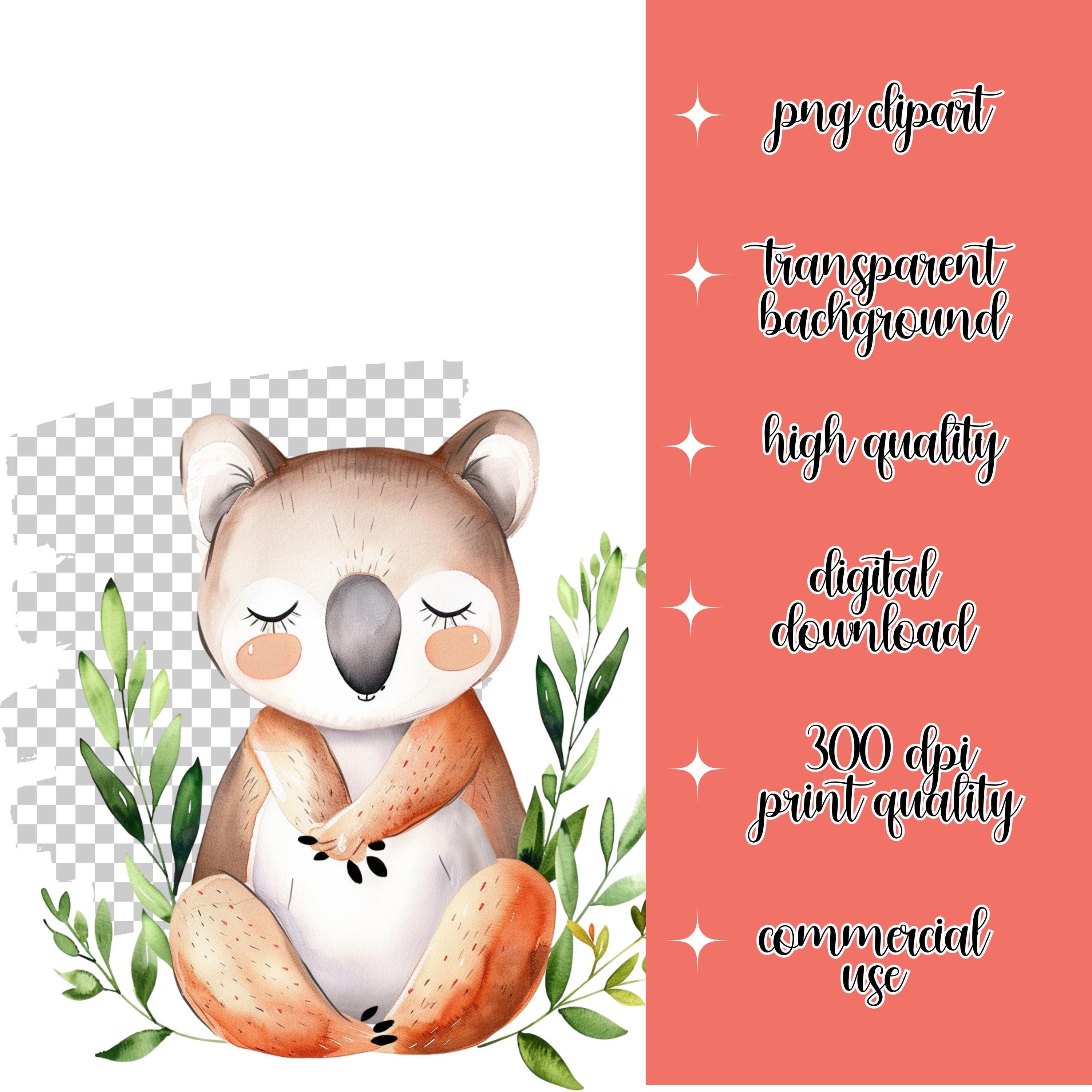 Woodland Animals Watercolor Clipart, Forest Animals Clip Art, Nursery ...