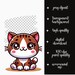 9 Cats Stickers Clipart, Cute Cats Stickers, Cute Cats, Sticker PNG ...