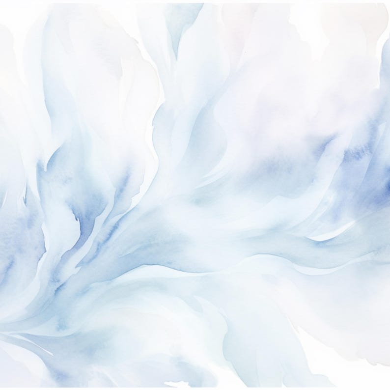 Pastel Light Blue Watercolor Background, Texture Digital Papers, PNG ...