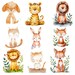 Woodland Animals Watercolor Clipart, Forest Animals Clip Art, Nursery ...