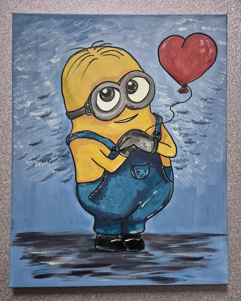Despicable Me Minion Bob on Canvas 40x60cm - Etsy