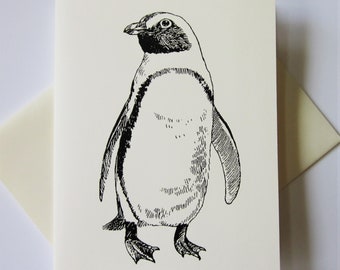 Penguin Note Cards Penguin Flat Note Cards Personalized - Etsy