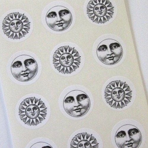Art Statue Stickers One Inch Round Seals - Etsy