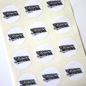 Old Boat Stickers One Inch Round Seals - Etsy