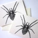 Spider Note Cards Set of 10 in White or Ivory With Matching Envelopes ...