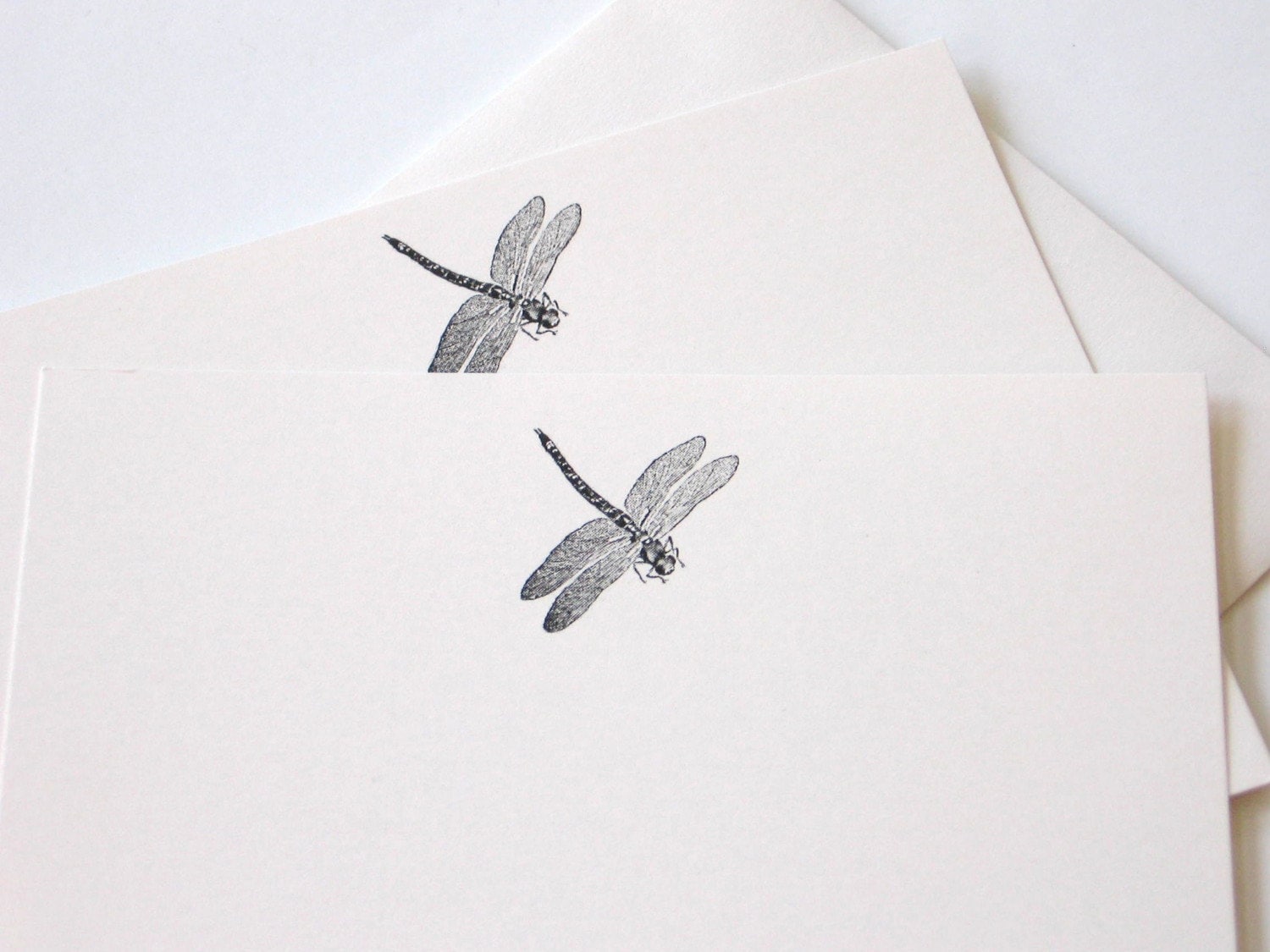 Dragonfly Note Cards Set of 12 With Matching Envelopes - Etsy