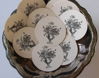 Daisy Flower Tags Round Gift Tags Set of 10 - Etsy