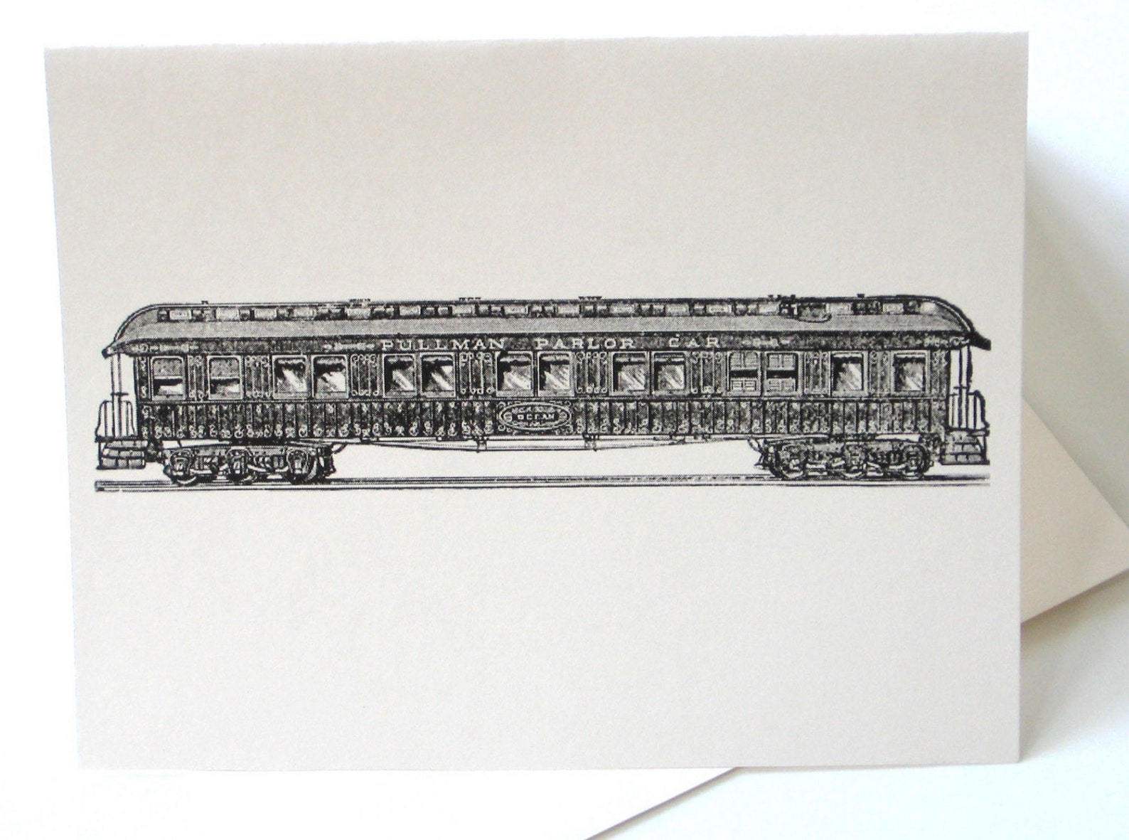 Vintage Train Notecards - Set of Ten - Etsy