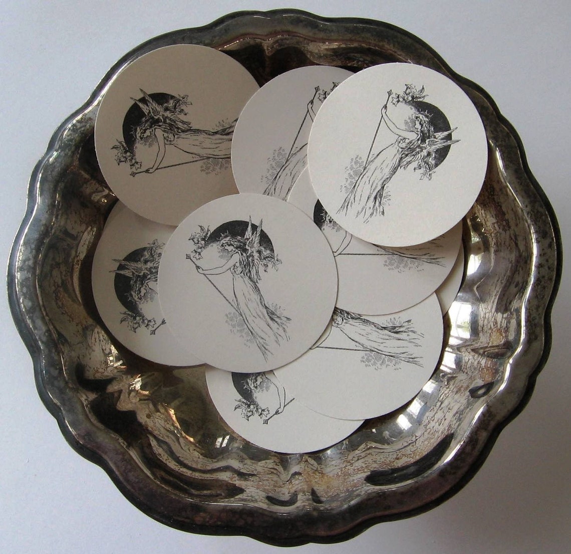 Fairy Tags Round Gift Tags Set of 10 - Etsy
