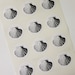 Clam Shell Stickers One Inch Round Seals - Etsy