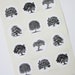 Tree Stickers One Inch Round Seals 5 Tree Images - Etsy