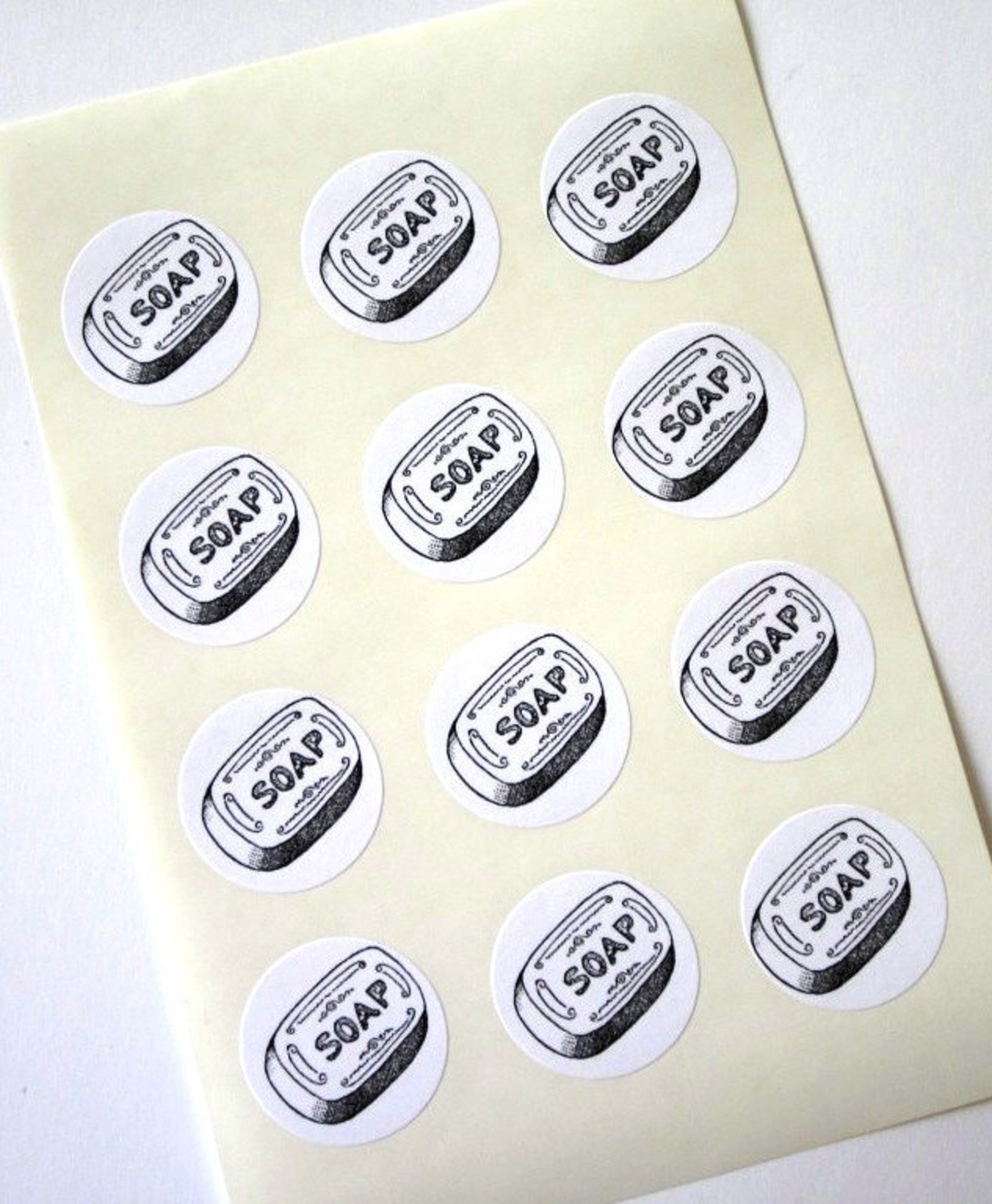 Vintage Soap Bar Stickers One Inch Round Seals - Etsy