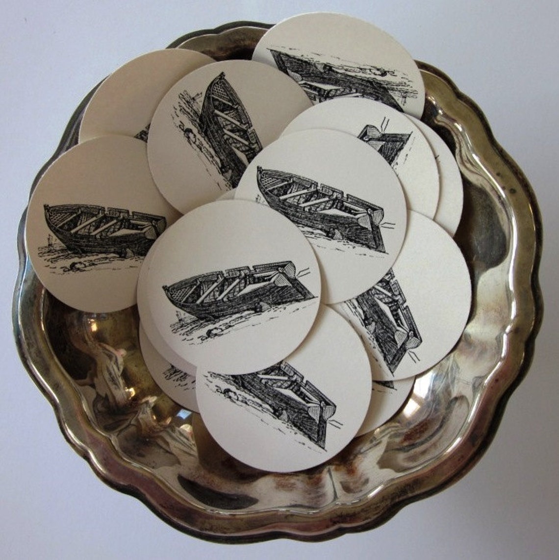 Old Boat Tags Round Gift Tags Set of 10 - Etsy