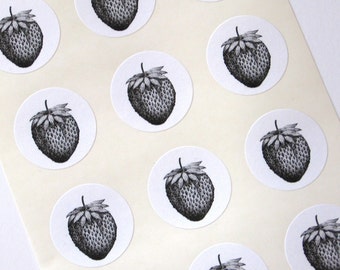 Fox Stickers One Inch Round Seals - Etsy