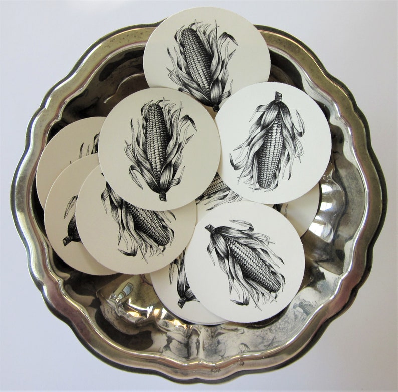Corn Maize Round Gift Tags Set of 10 - Etsy