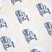 Vintage Chair Stickers One Inch Round Seals - Etsy