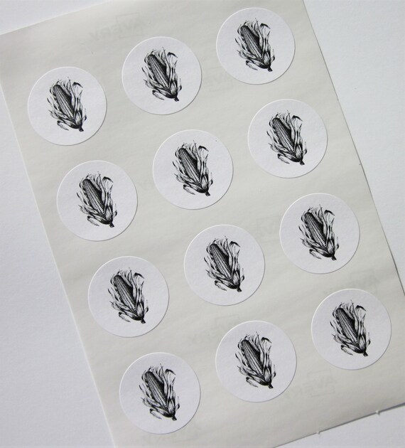 Corn Maize Stickers One Inch Round Seals | Etsy