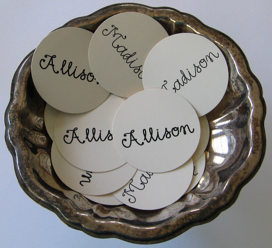 Personalized Tags Round Gift Tags Set of 10 - Etsy