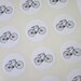 Bicycle Stickers One Inch Round Seals - Etsy