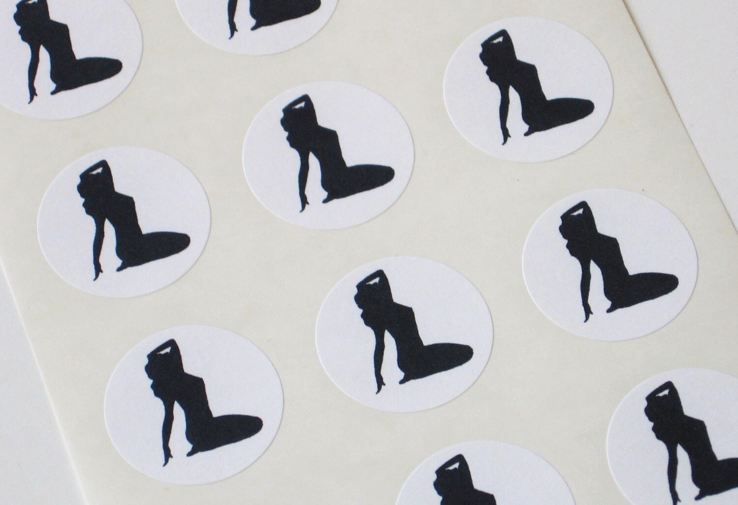 Pin-up Girl Stickers One Inch Round Seals - Etsy