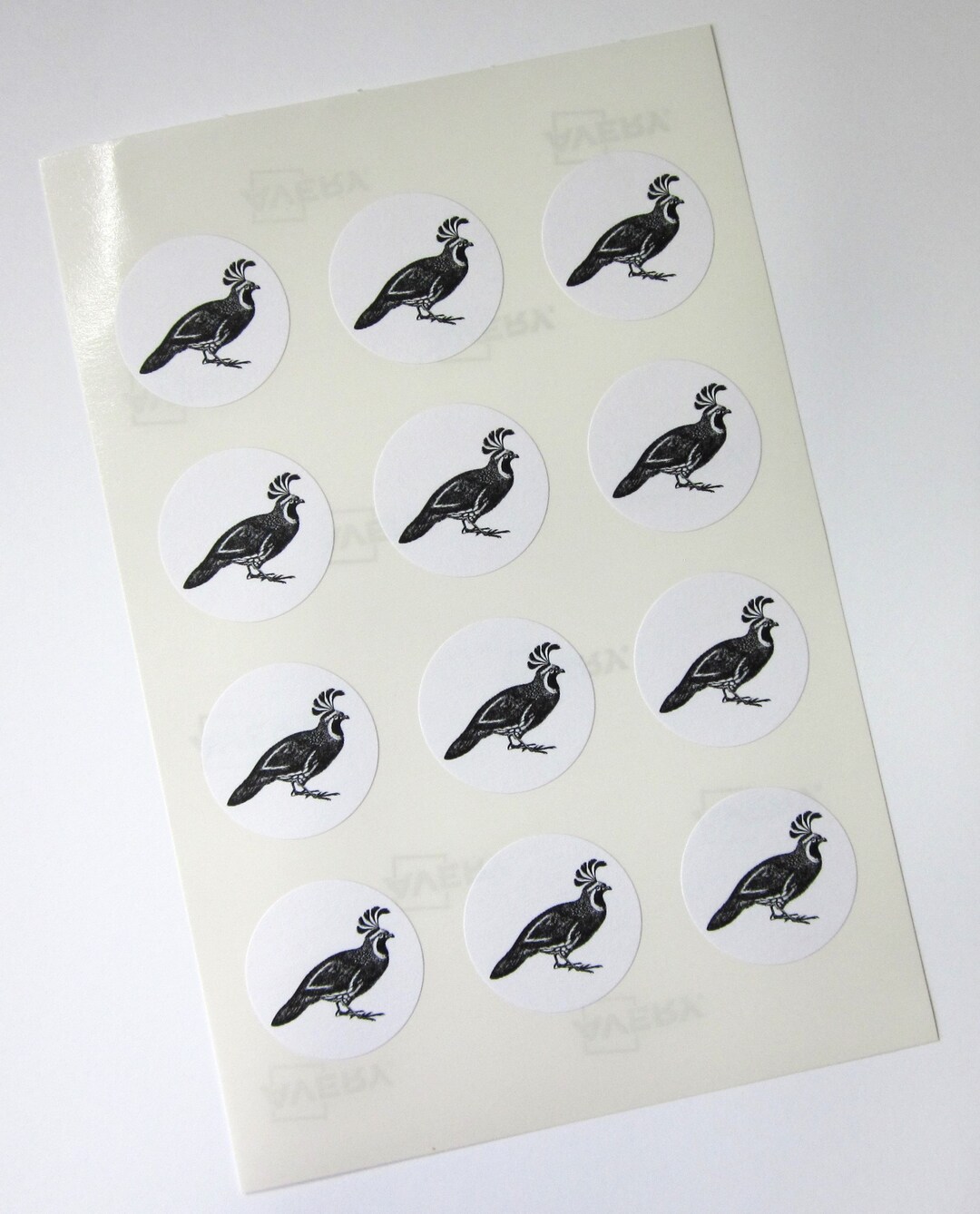 Quail Bird Stickers One Inch Round Seals - Etsy