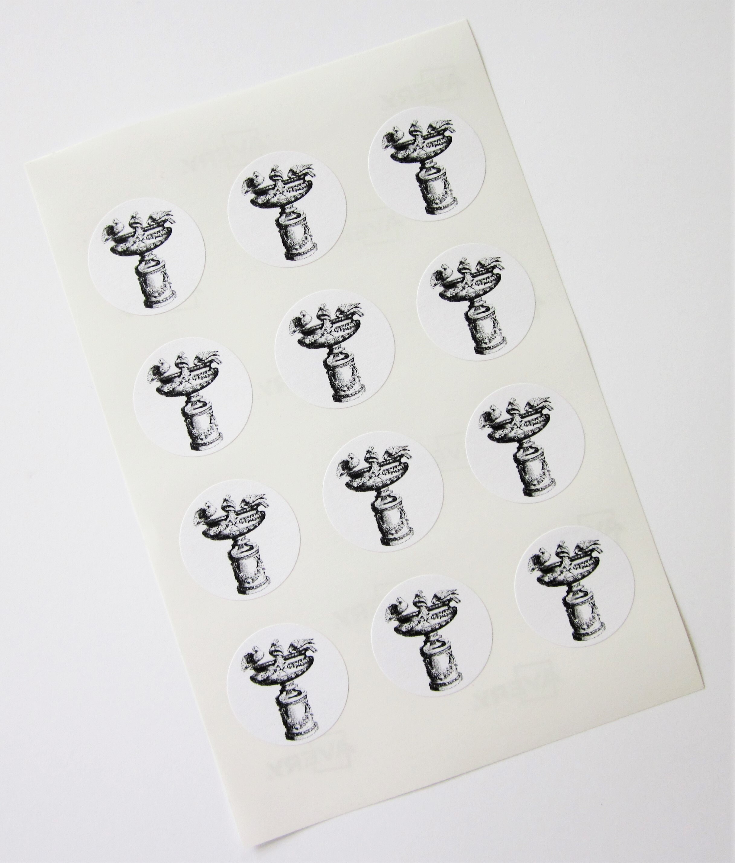 Bird Bath Stickers One Inch Round Seals | Etsy