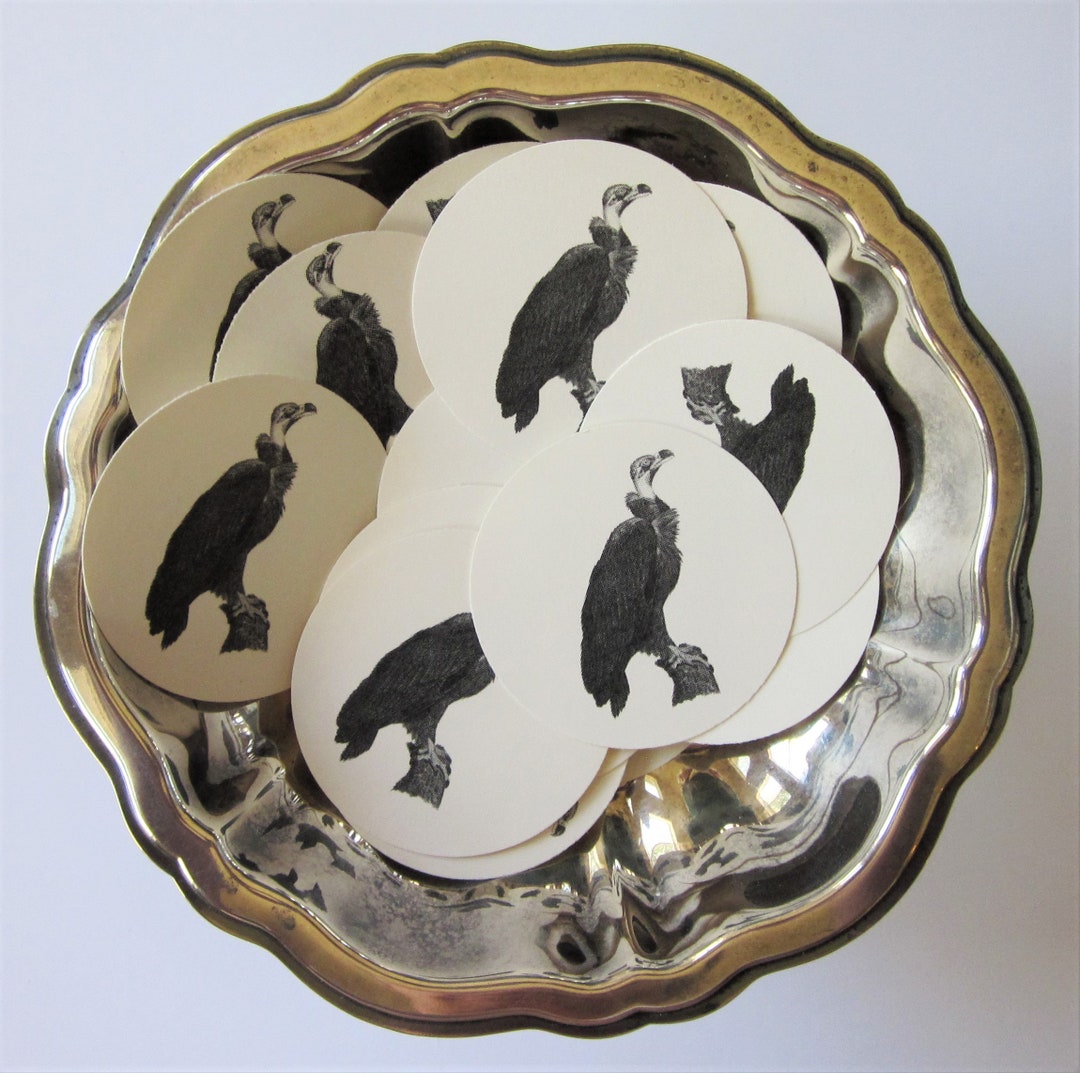 Vulture Tags Round Gift Tags Set of 10 - Etsy