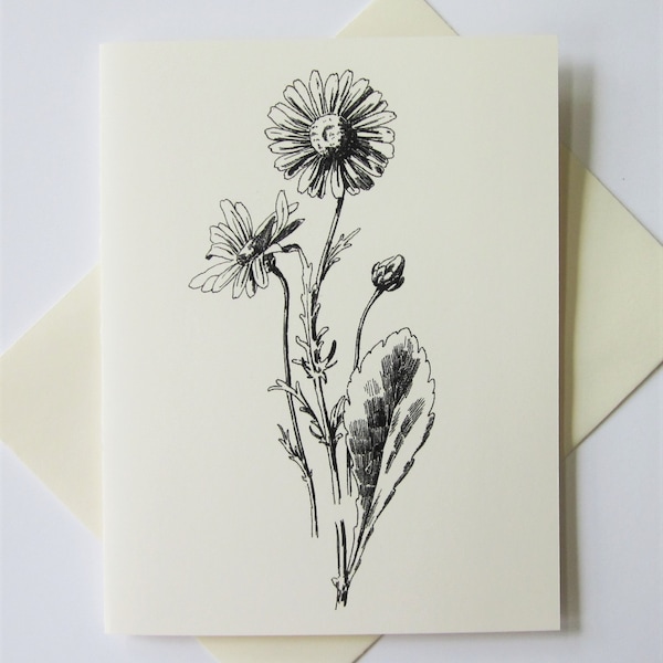 Daisy Note Cards - Etsy