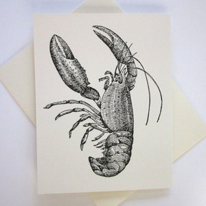 Lobster Note Cards Set of 10 With Matching Envelopes - Etsy