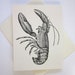 Lobster Note Cards Set of 10 With Matching Envelopes - Etsy