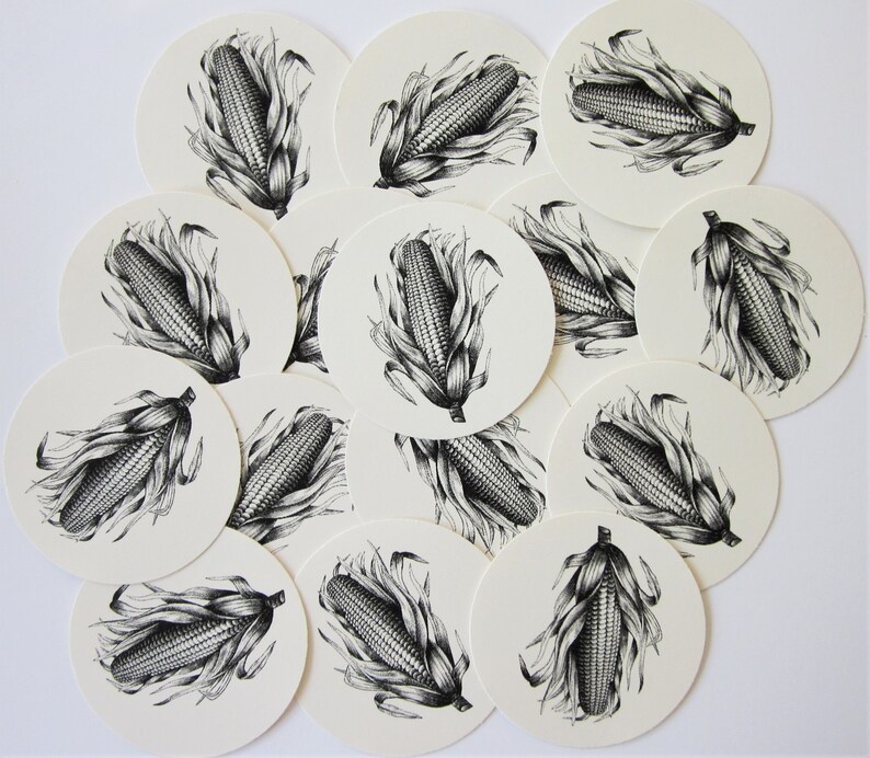 Corn Maize Round Gift Tags Set of 10 - Etsy