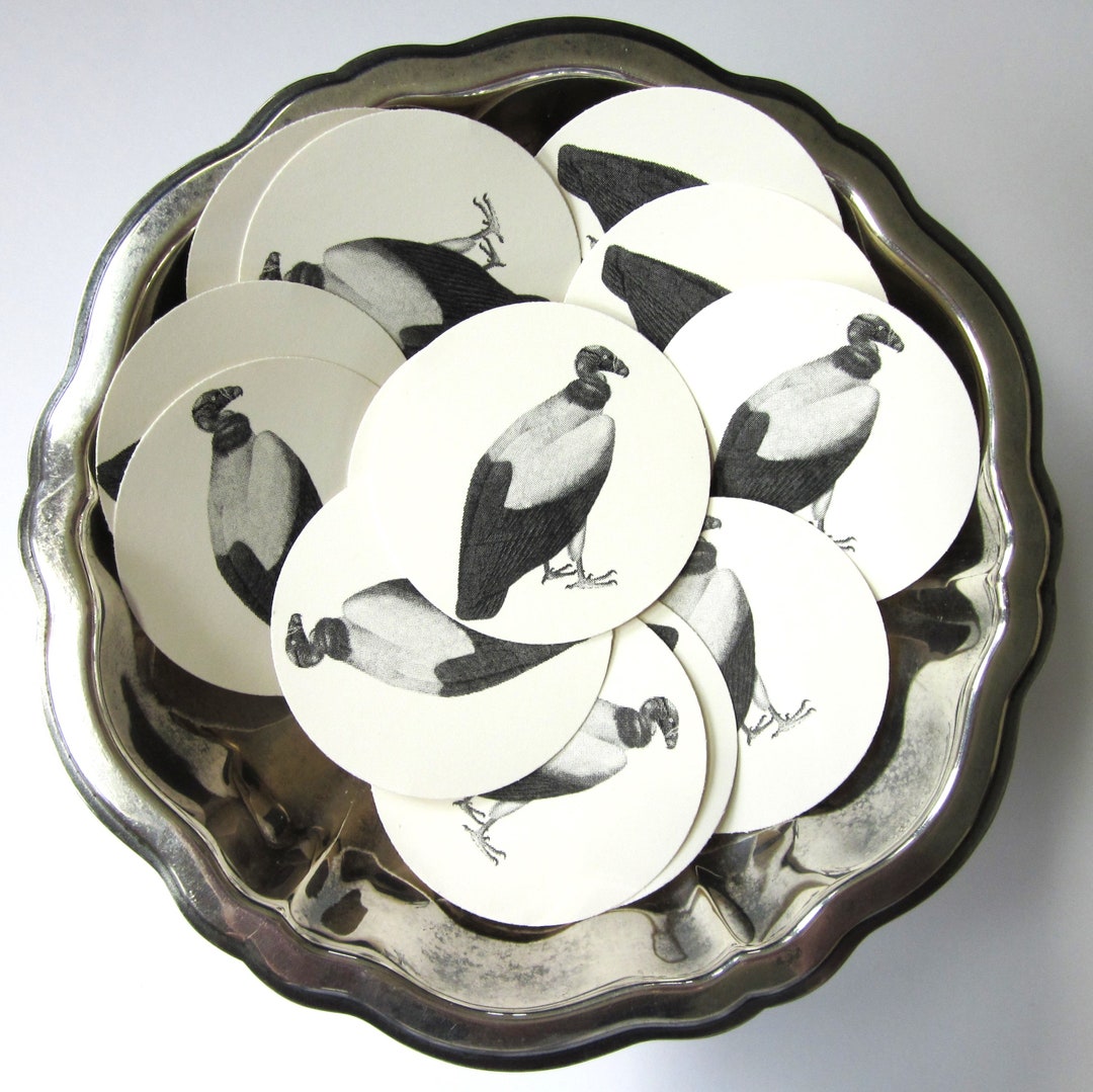 Vulture Tags Round Gift Tags Set of 10 - Etsy