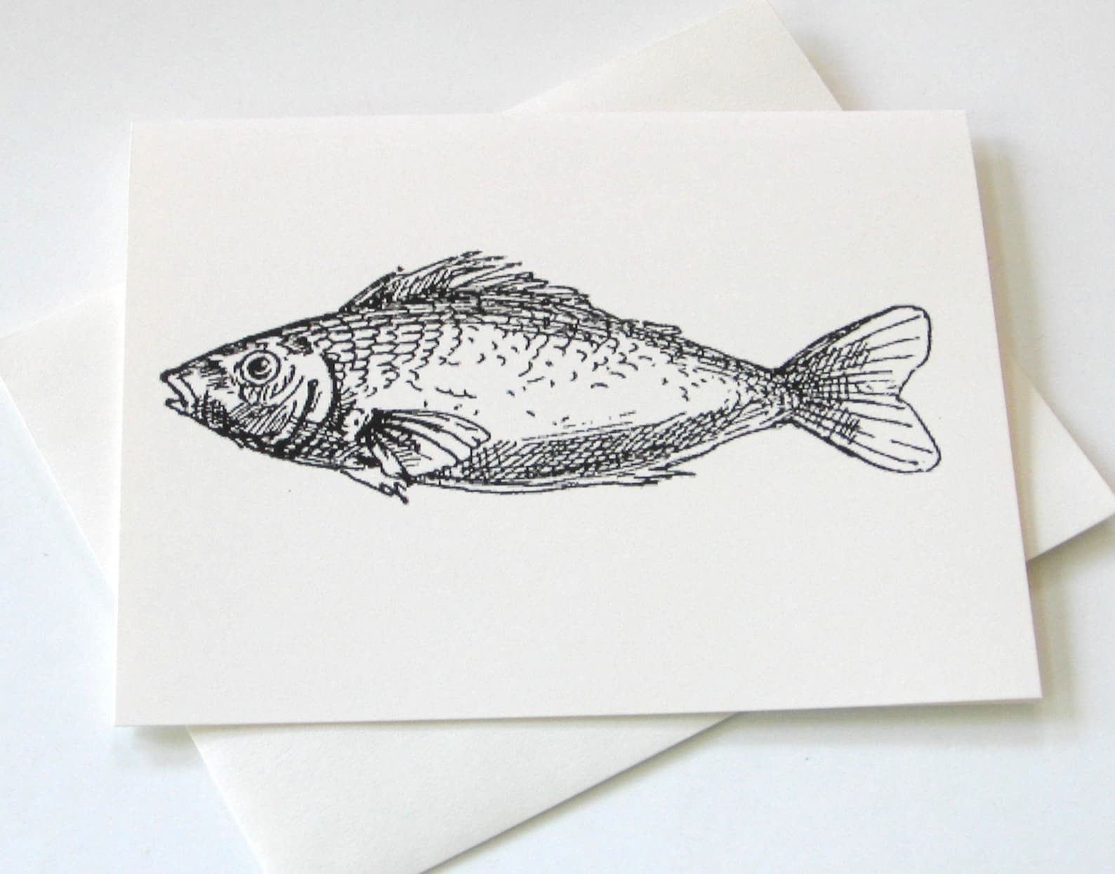 Fish Notecards Set of 10 With Matching Envelopes - Etsy