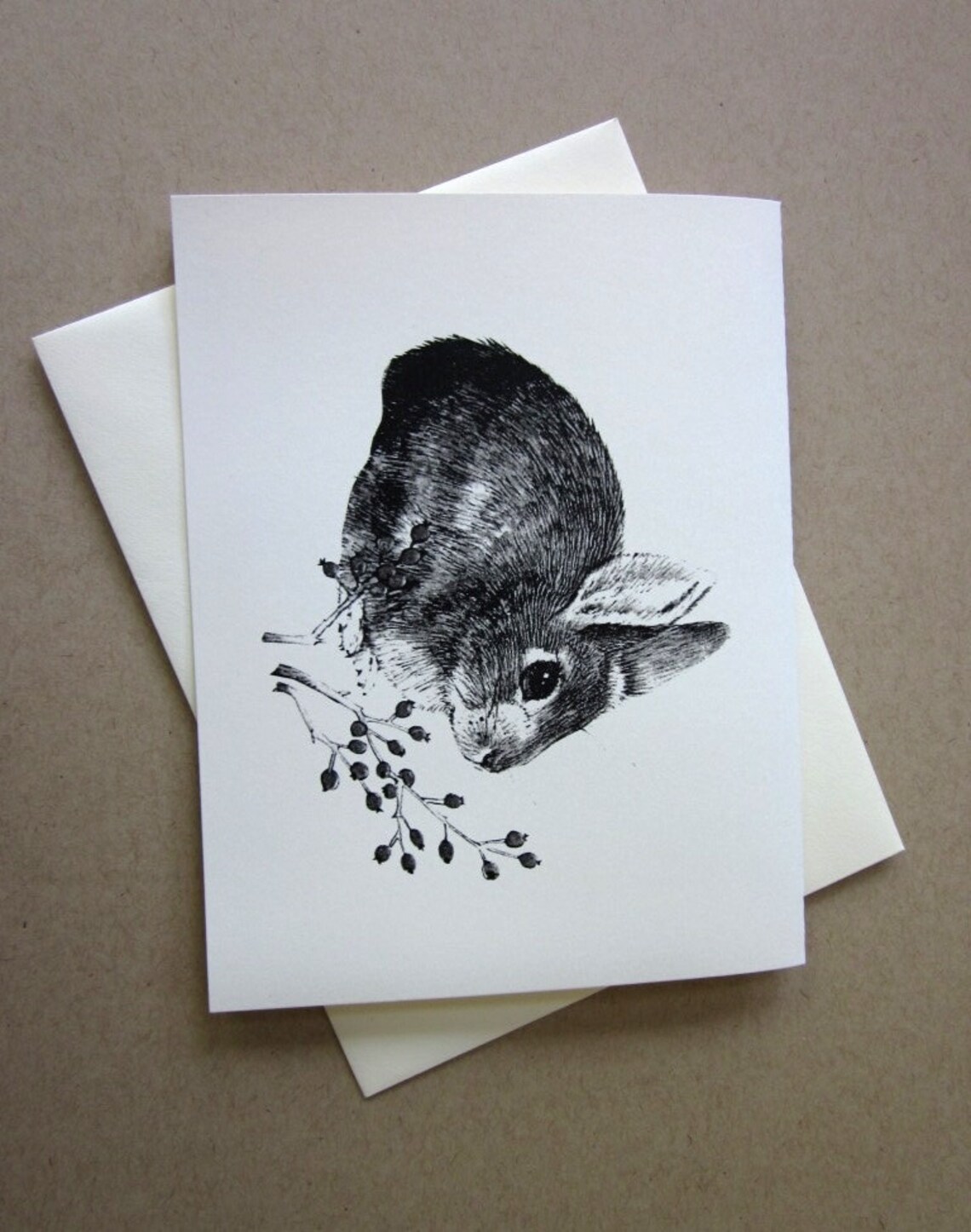 Little Rabbit Bunny Stationery Note Cards Set of 10 With - Etsy