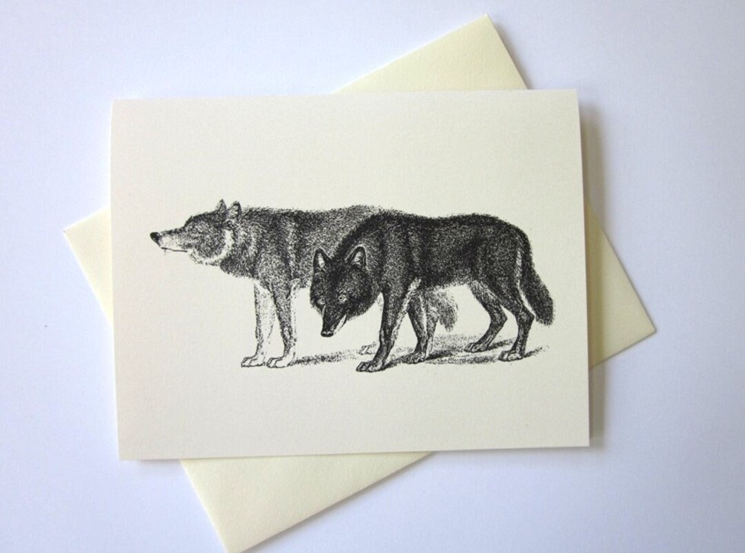 Wolf Wolves Stationery Note Cards Set of 10 With Matching Envelopes - Etsy