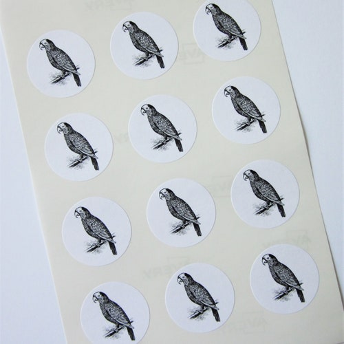 Botanical Branch Stickers One Inch Round Seals - Etsy