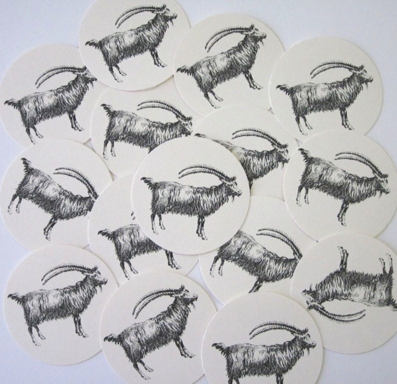 Goat Tags Round Gift Tags Set of 10 - Etsy